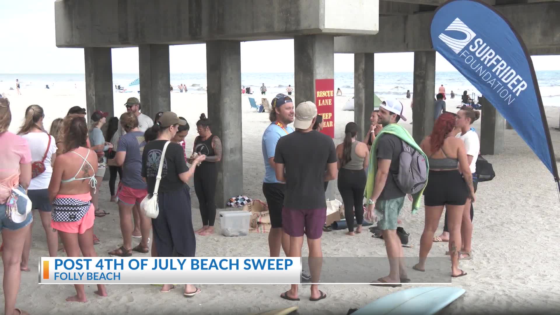 Volunteers hold beach sweep on Folly Beach – WCBD News 2