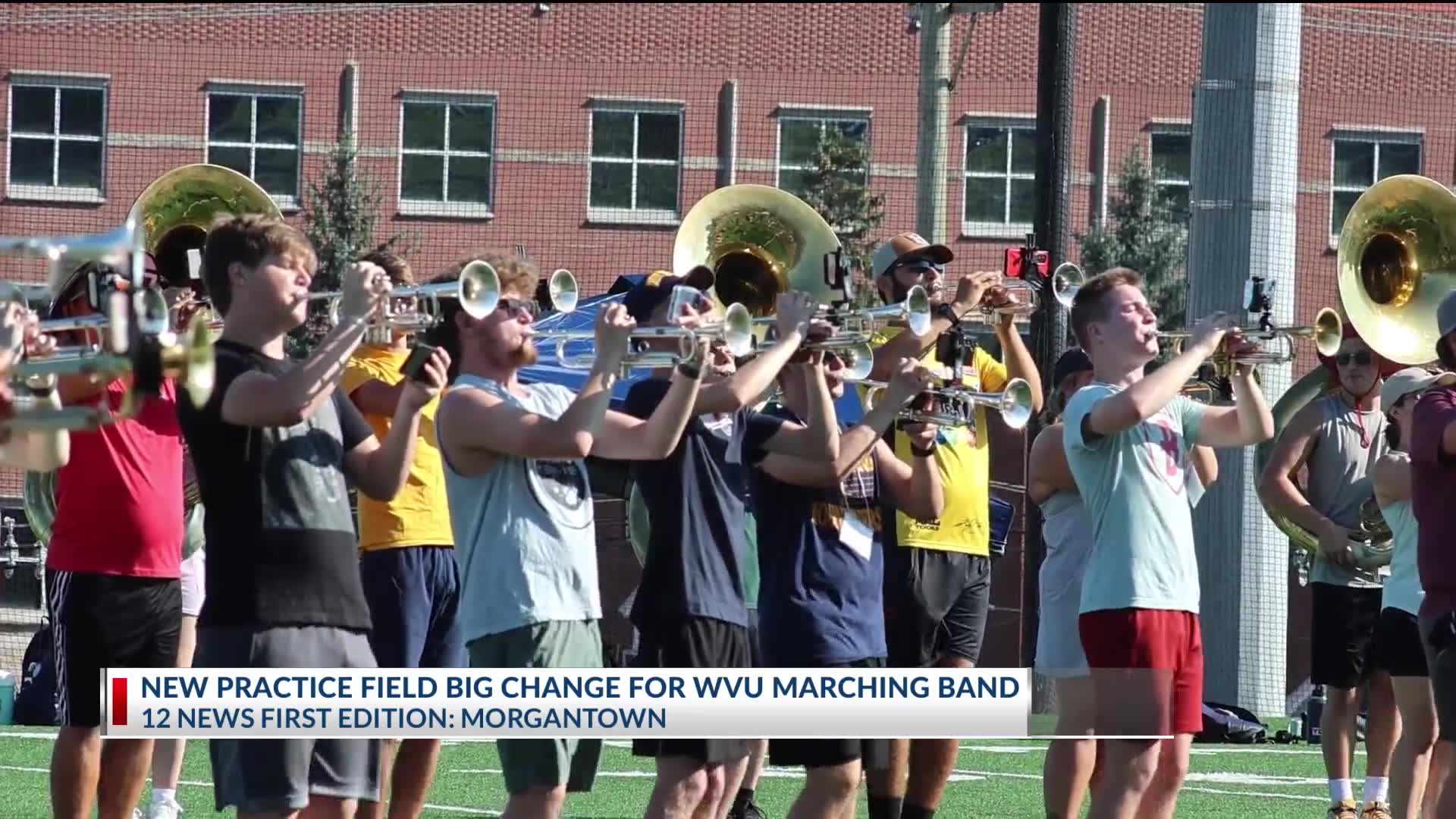 New practice field ‘means the world’ to WVU marching band as 2025 band ...