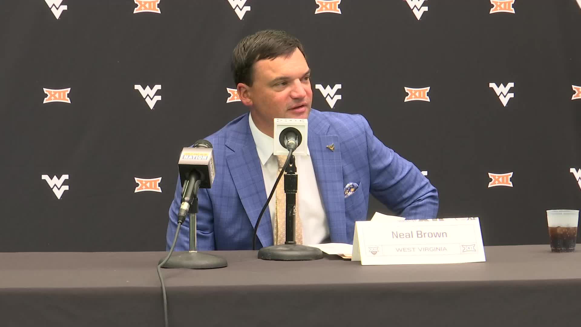 Watch: Neal Brown fields questions on NIL, his roster, Big 12 travel ...