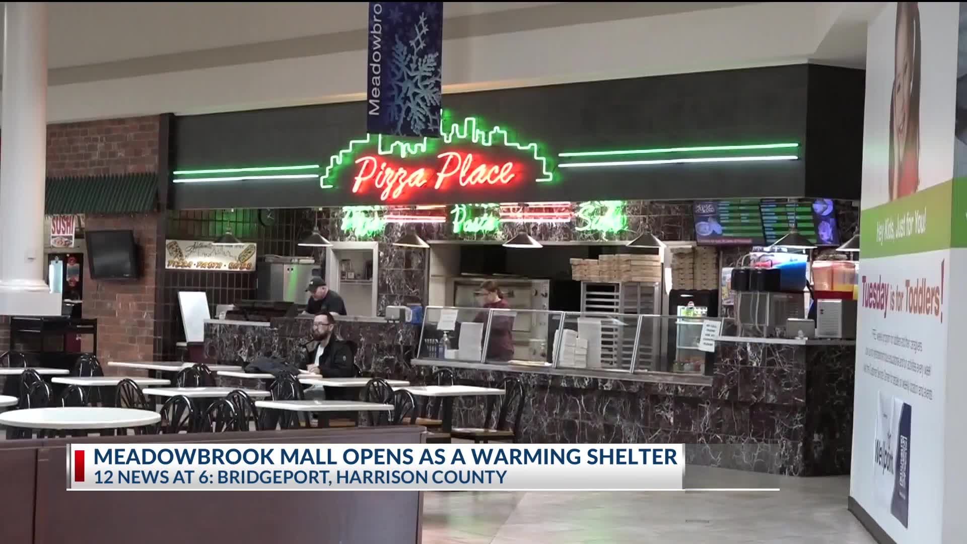 Meadowbrook Mall opens as warming shelter – WBOY.com