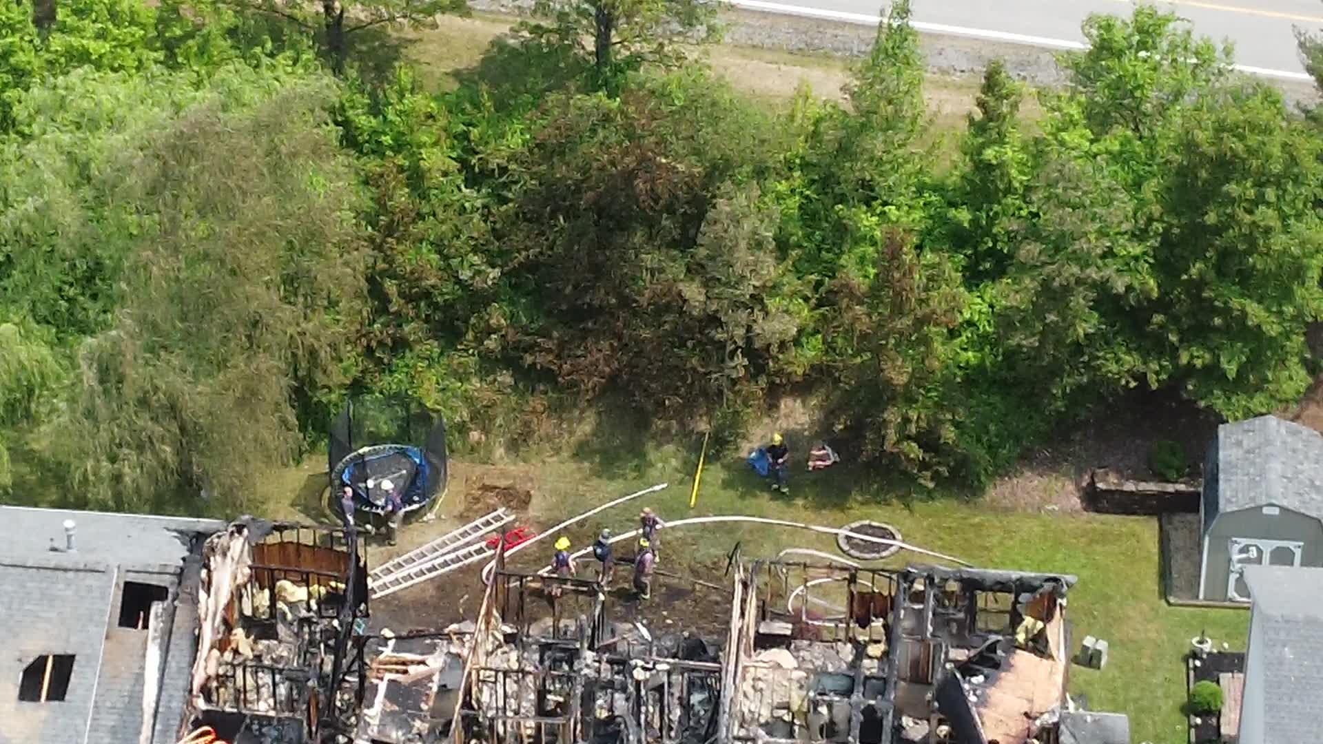 Ashton Estates fire aftermath drone footage – WBOY.com