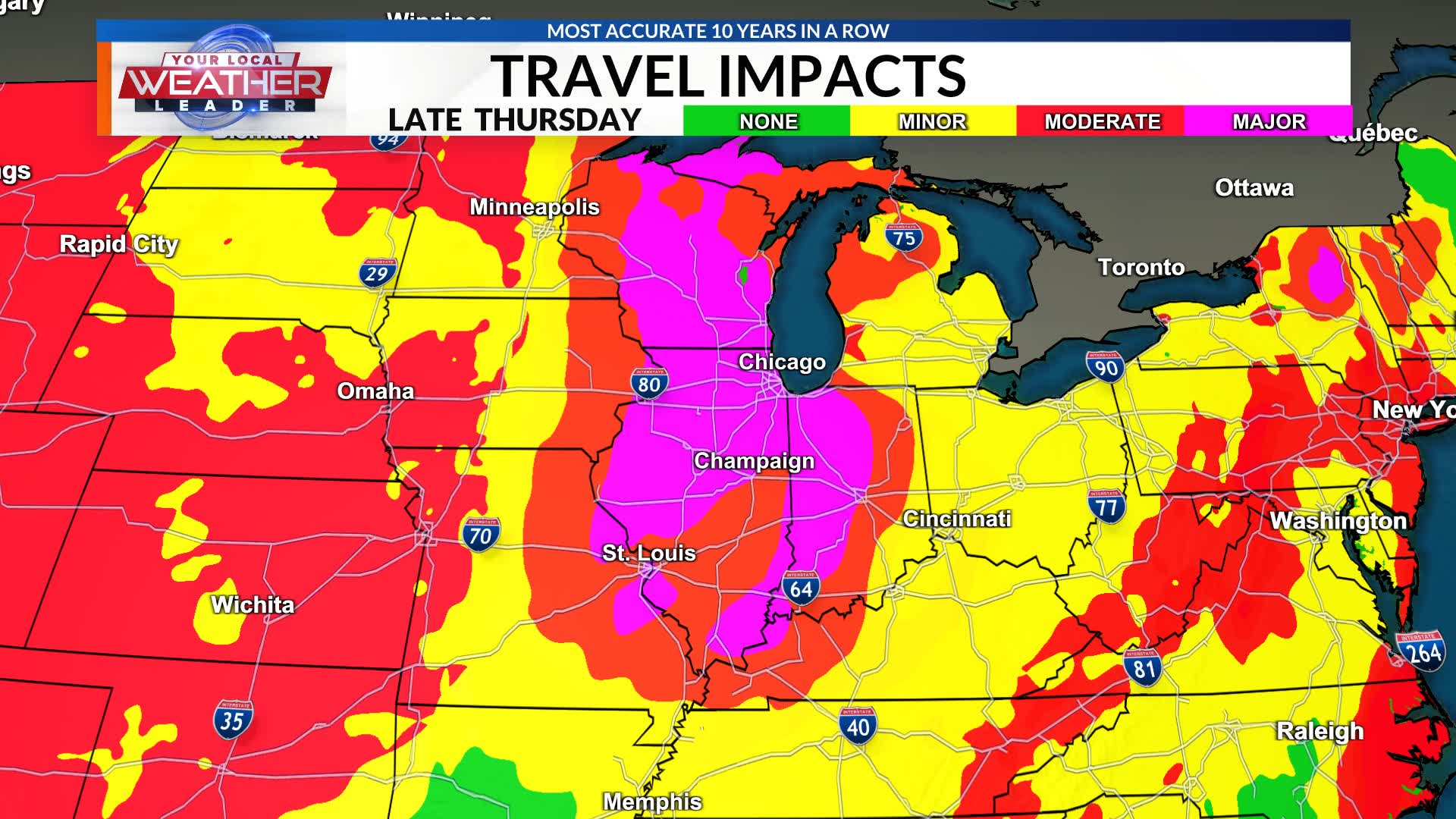 Regional Travel Forecast – WCIA.com