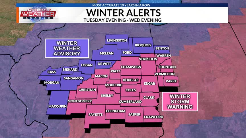 Weather Now: Heavy Snow Today, Tapering Off This Afternoon – WCIA.com