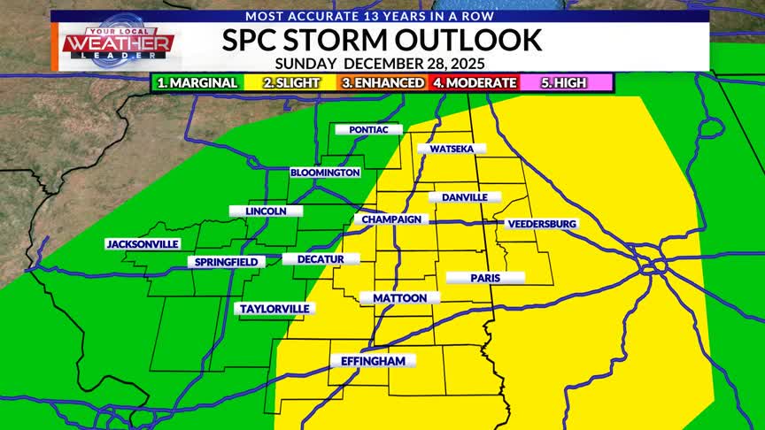 Jacob: “Tornadoes, severe storms possible today” – WCIA.com