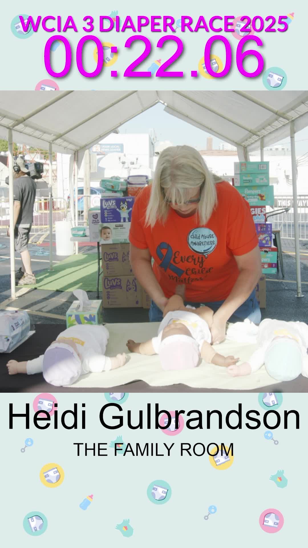 Heidi Gulbrandson competes in diaper race – WCIA.com