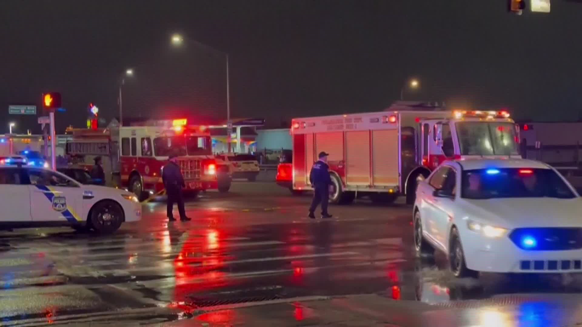 Emergency services arrive after small plane crashes near airport in ...