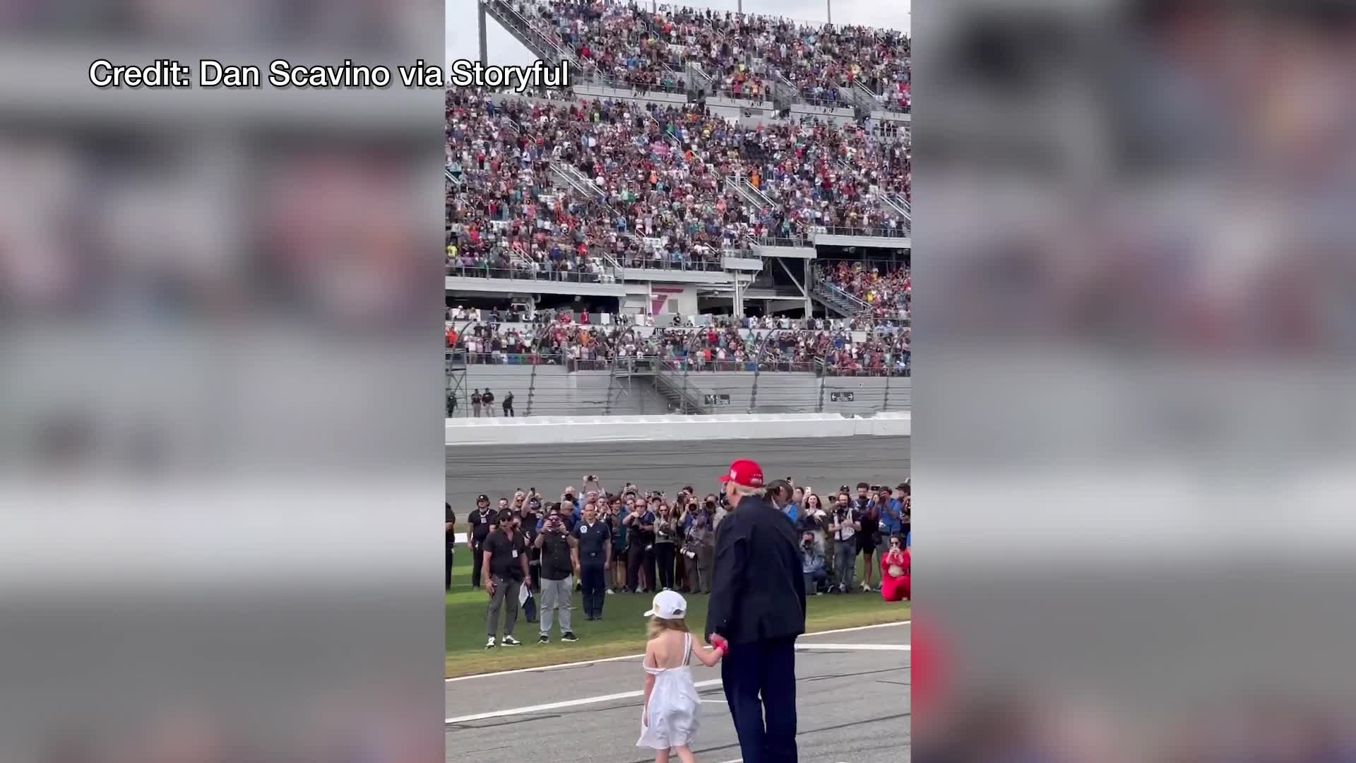 President Trump arrives at NASCAR Daytona 500 – KOIN.com