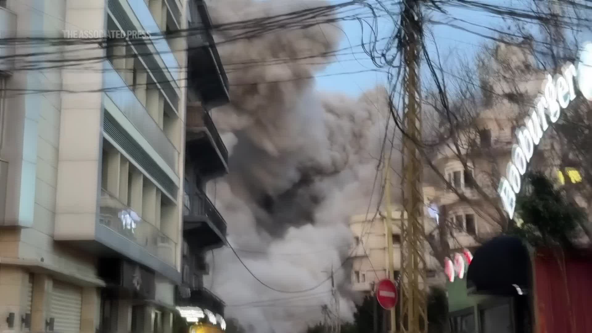 Israeli airstrike hits an apartment building in Bachoura, central ...