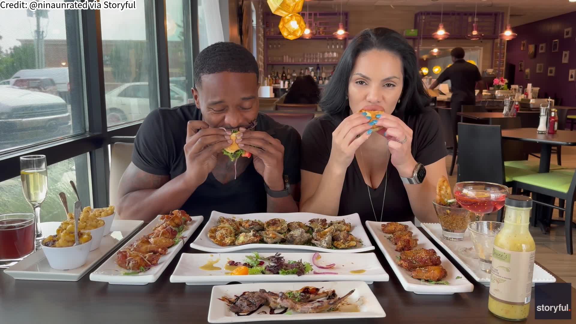 Driver Smashes Through Restaurant Window as Food Influencers Record ...