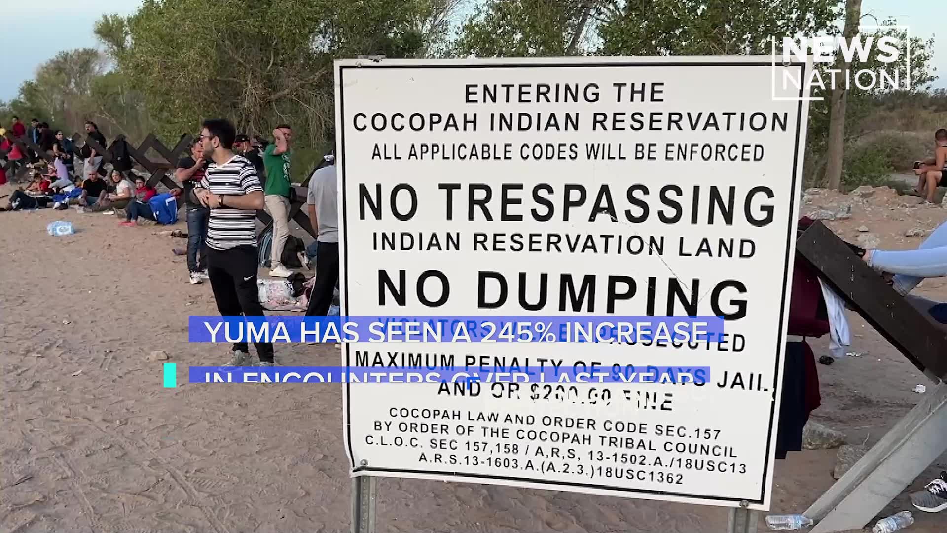 Border crossing: More than 200 migrants enter Yuma, Arizona, Friday ...