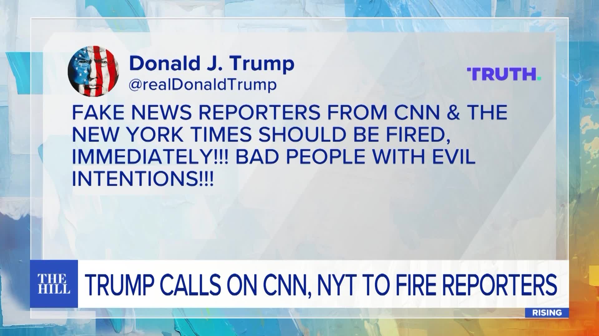 Trump calls for firing of CNN, NYT reporters who wrote Iran strikes story | RISING – The Hill