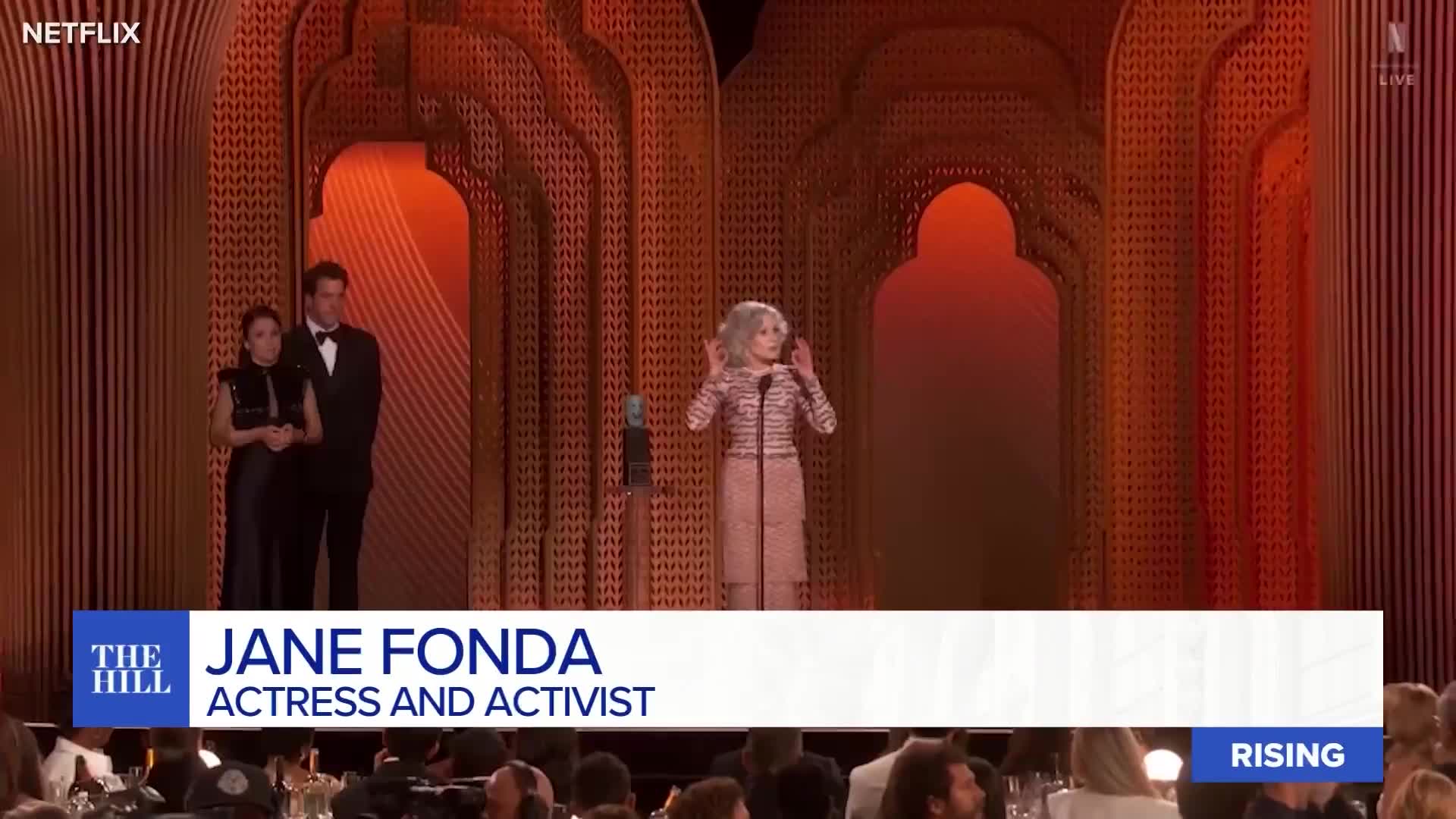 Jane Fonda pleads for empathy at SAG awards; Piers Morgan blasts her ...