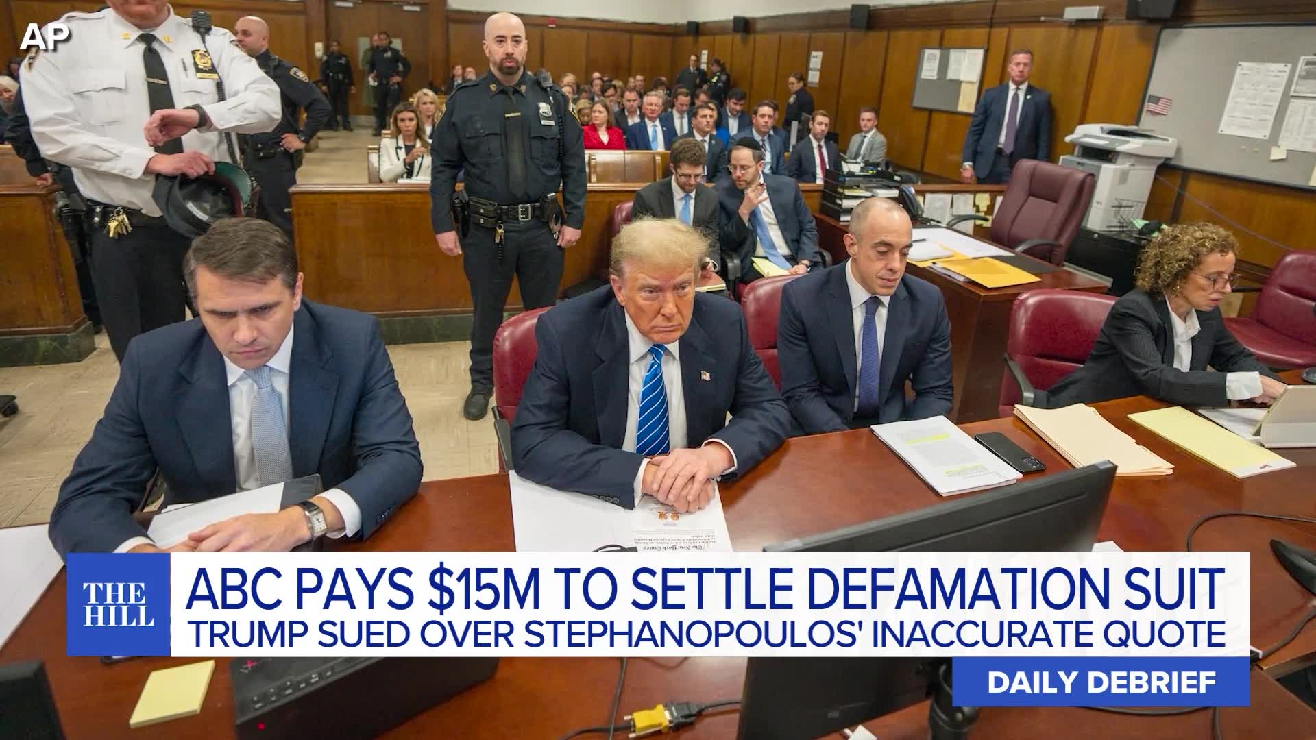 ABC settles Trump’s defamation suit for $15M – WBTW
