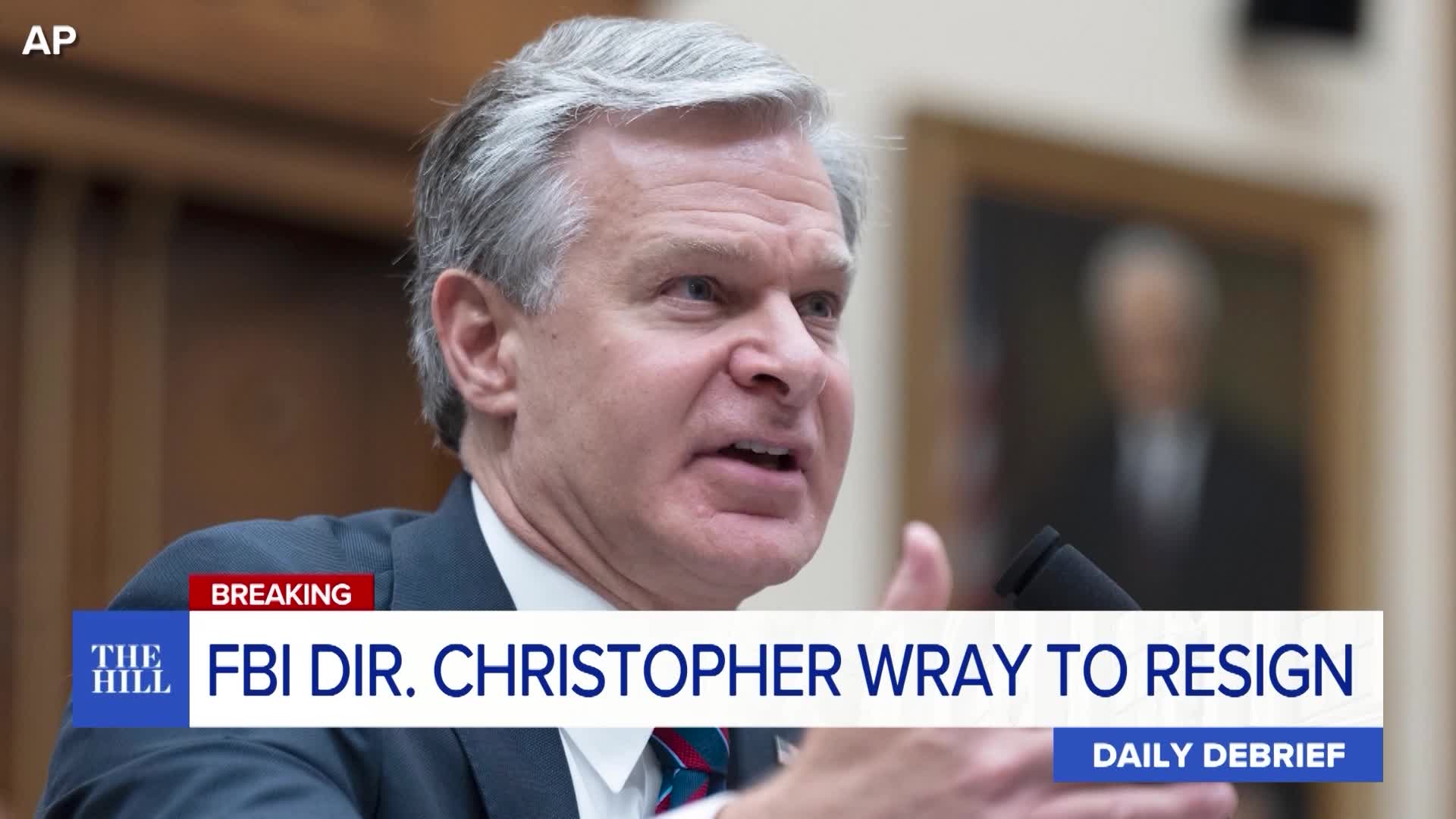 Christopher Wray to resign as FBI director ahead of Trump takeover ...